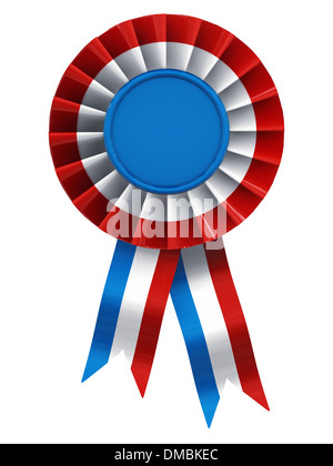 French cockade , cocarde , isolated on white Stock Photo - Alamy