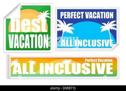 Set of vacation labels and stamps Stock Vector Image & Art - Alamy