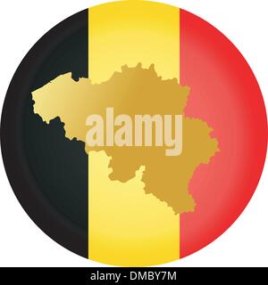 Belgium flag in the national colours of black yellow and red Stock ...
