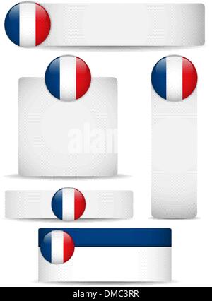 France Banners Set Stock Vector Image & Art - Alamy