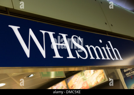 WH Smith sign above store entrance Stock Photo - Alamy