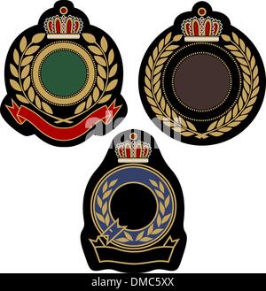 Heraldic Badge, Royal Insignia of Prince Charles The Prince of Wales on the wall of a waterproof ...