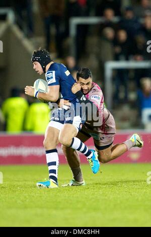 Salford, UK. 13th Dec, 2013. Sale Sharks Mark Cueto (wing) during the ...