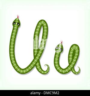 Snake font. Letter S Stock Vector Image & Art - Alamy