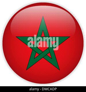 Morocco Flag Glossy Button Stock Vector Image & Art - Alamy