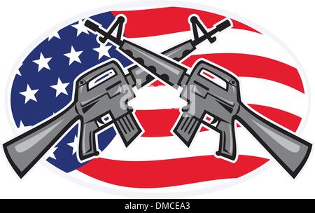 AR-15 Assault rifle side view Stock Photo - Alamy