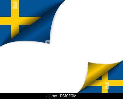 Sweden Country Flag Turning Page Stock Vector Image & Art - Alamy