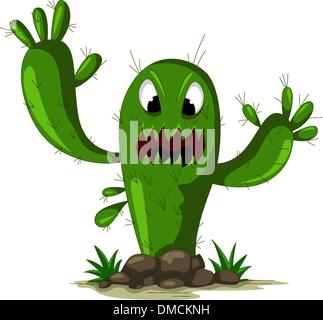 Isolated angry cactus character Stock Vector Image & Art - Alamy