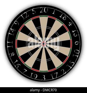Dartboard with Numbers Stock Vector Image & Art - Alamy