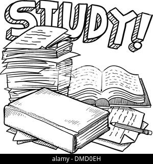 Final exam sketch Stock Vector Image & Art - Alamy