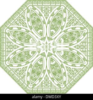 Pretty Vector Round Snowflake Stock Vector Image & Art - Alamy