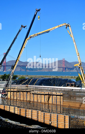 view of tunnel invert construction on Presidio Parkway Stock Photo - Alamy