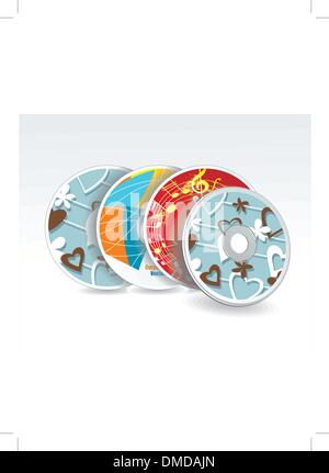 Stylish cover design template set. Neon abstract lines on dark blue ...