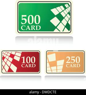 the color vector gift and bonus cards set Stock Vector Image & Art - Alamy