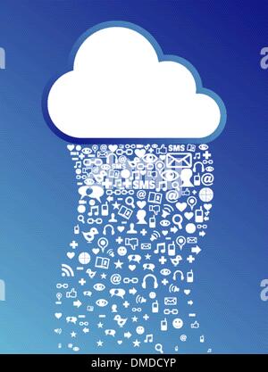 cloud computing silhouette icon Stock Vector Image & Art - Alamy