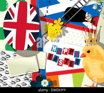 Easter egg with an English flag on a white background Stock Photo - Alamy