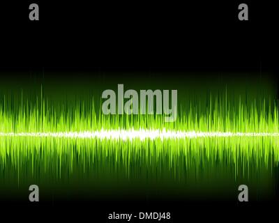 Green Digital Sound Wave Background,Music and Hi-tech diagram concept ...