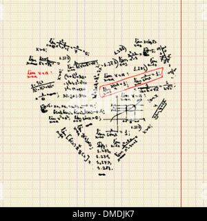 Heart shape with math formulas for your design Stock Vector Image & Art ...
