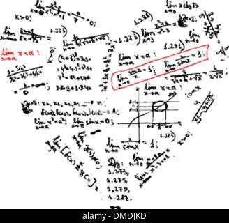 Heart shape with math formulas for your design Stock Vector Image & Art ...