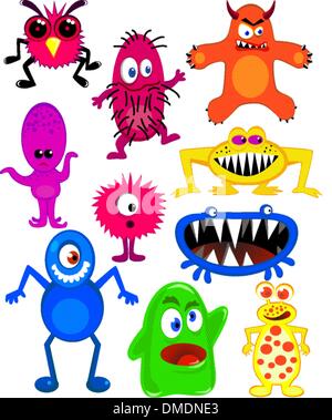 angry monster draw Stock Vector Image & Art - Alamy
