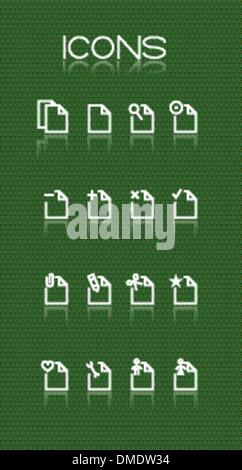 Delete file white icons on round color glass buttons Stock Vector Image ...
