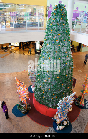 Plastic bottle christmas tree Stock Photo - Alamy