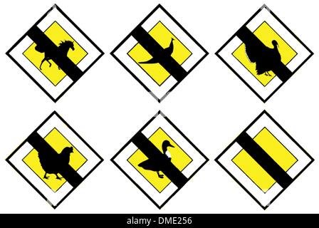 Animal priority signs Stock Vector Image & Art - Alamy