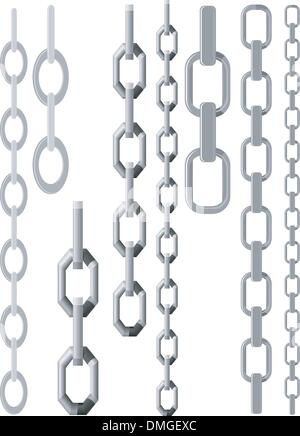 Seamless Circle Chain Interlink Pattern Background Texture Stock Vector ...