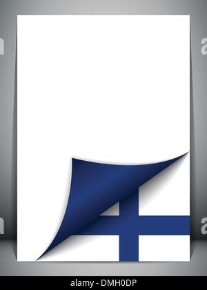 Finland Country Flag Turning Page Stock Vector Image & Art - Alamy