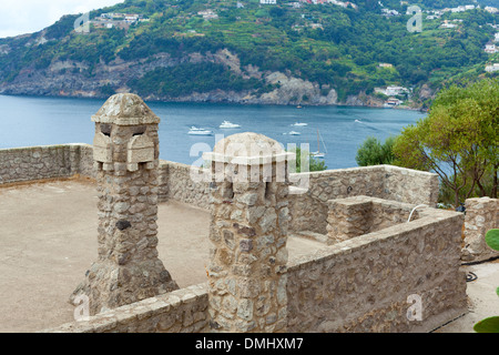 Interior details of the Aragonese castle, Ischia Island Stock Photo - Alamy