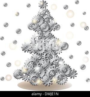 Mechanical Christmas tree Stock Vector Image & Art - Alamy