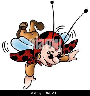 Cartoon ladybug flying Stock Vector Image & Art - Alamy