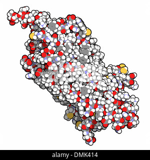 rhodopsin (visual purple) light perception protein, chemical structure ...