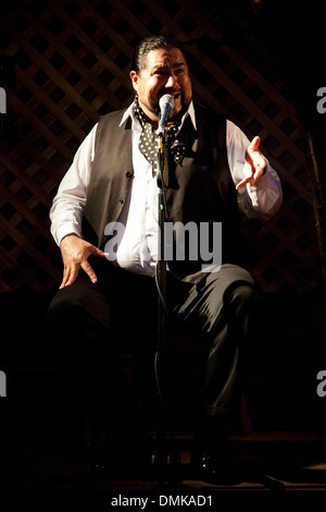 Flamenco singer, El Farol Restaurant, Santa Fe, New Mexico USA Stock ...