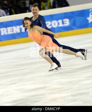 Julia Zlobina and Alexei Sitnikov of Azerbaijan perform in the Figure ...