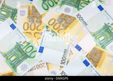 Euro banknotes spread over the floor - European currency Stock Photo ...