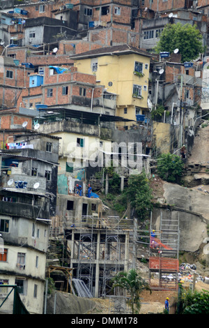 Rocinha, the largest hill favela in Rio de Janeiro, Brazil, is located ...