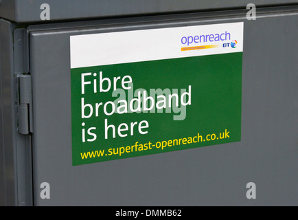 BT Openreach fibre broadband cabinet made by Huawei in the street in ...