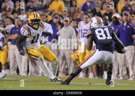 24 October 2009: LSU linebacker Perry Riley (56) during the game ...