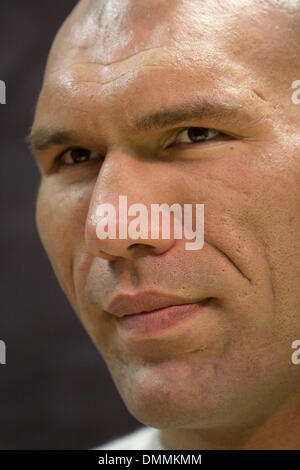 British heavyweight boxer David Haye poses during the official weighing ...
