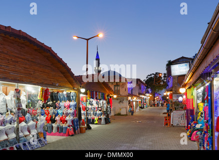 Turkey, province of Antalya, Side, shopping street Stock Photo ...
