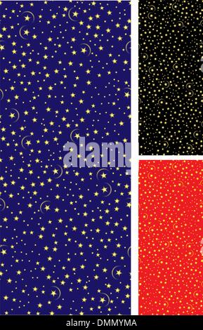 Starry sky seamless pattern background with star. Vector Illustration ...