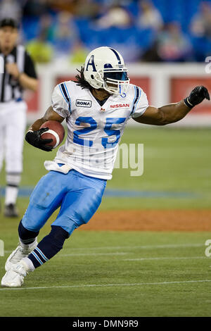 11 September 2009: Hamilton Tiger Cats running back DeAndra Cobb #14 in ...