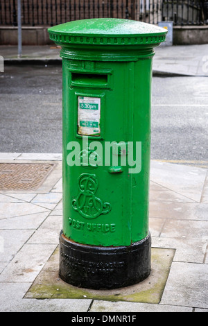 Green Post Office box, Dublin, County Dublin, Republic of Ireland Stock ...