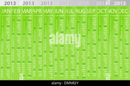 Ecology calendar template with eco green earth planet. Save the world ...