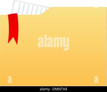 Computer Folder Icon - Red Ribbon banner Stock Vector Image & Art - Alamy