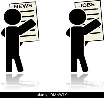 Employment, job, news paper icon - Vector EPS file. Perfect use for ...