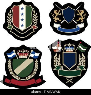 Royal Emblem Badge Collection vector Stock Vector Image & Art - Alamy