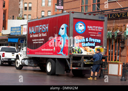 Fresh Fish delivery van in Pittenweem, Fife, Scotland, UK Stock Photo ...
