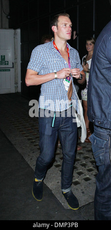 South African Olympic swimmer, Jean Basson outside Chinawhite Nightclub ...